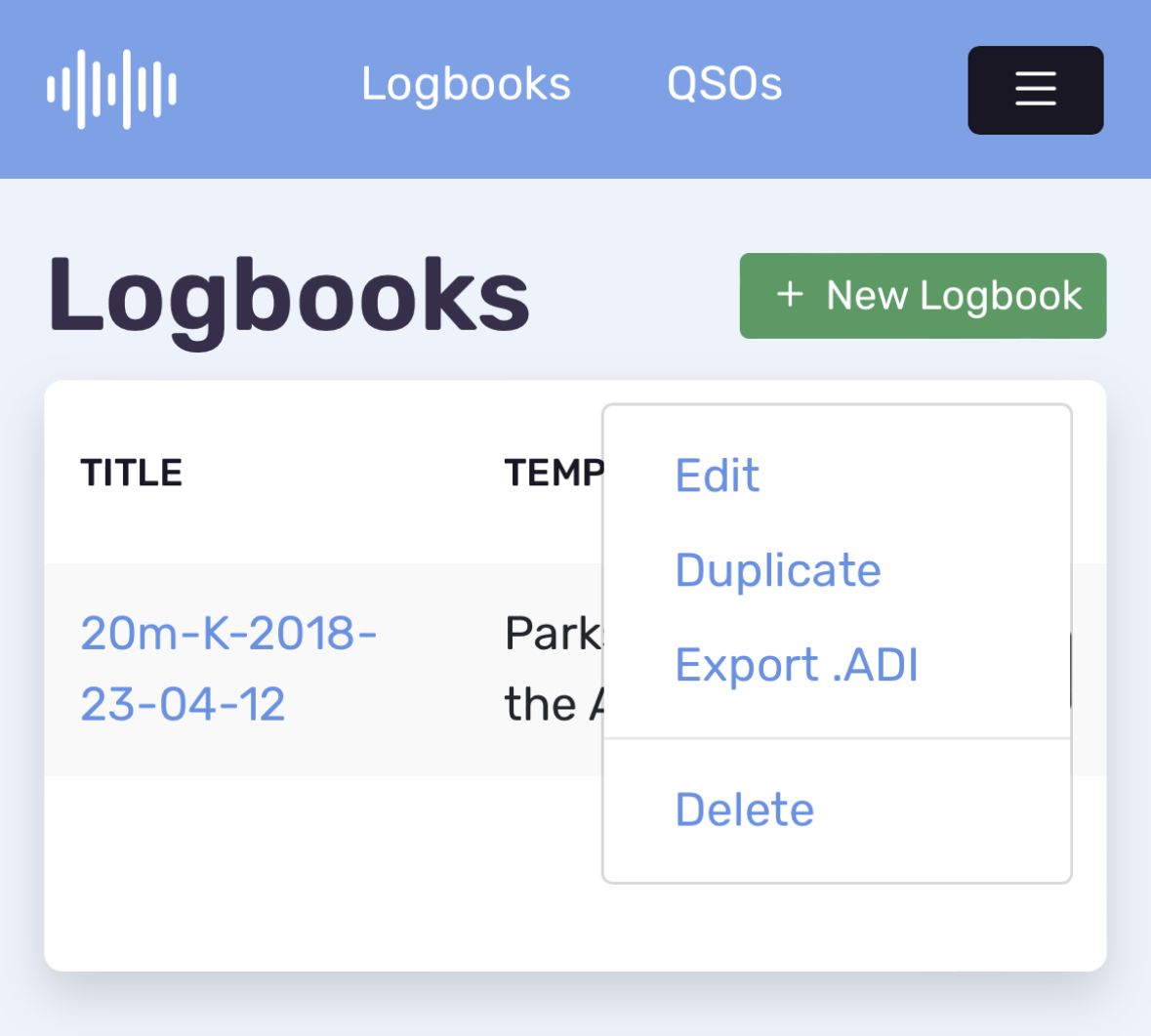 HAMRS – POTA, SOTA, Winter Field Day and GENERIC Logging App – Ham ...